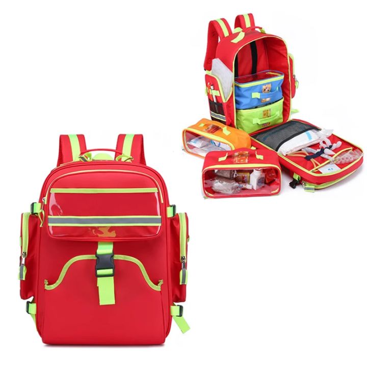 First Aid Kit Emergency Rescue Backpack Civil Air Defense Earthquake ...
