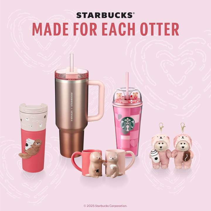 Starbucks Valentines Collection Made for each Otter | Lazada.co.th