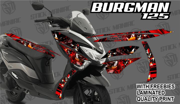 Suzuki burgman 125 decals sticker, Laminated | Lazada PH