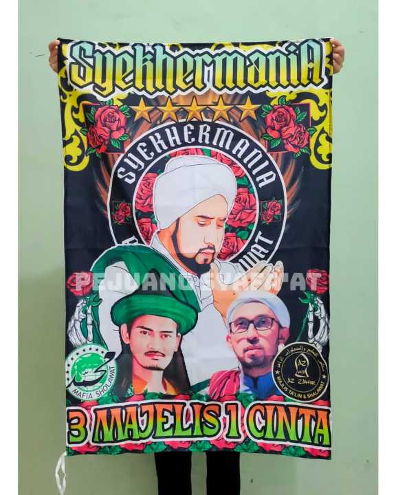 BENDERA SYEKHERMANIA VIRAL UKURAN 90×60 (FREE STIKER) | Lazada Indonesia
