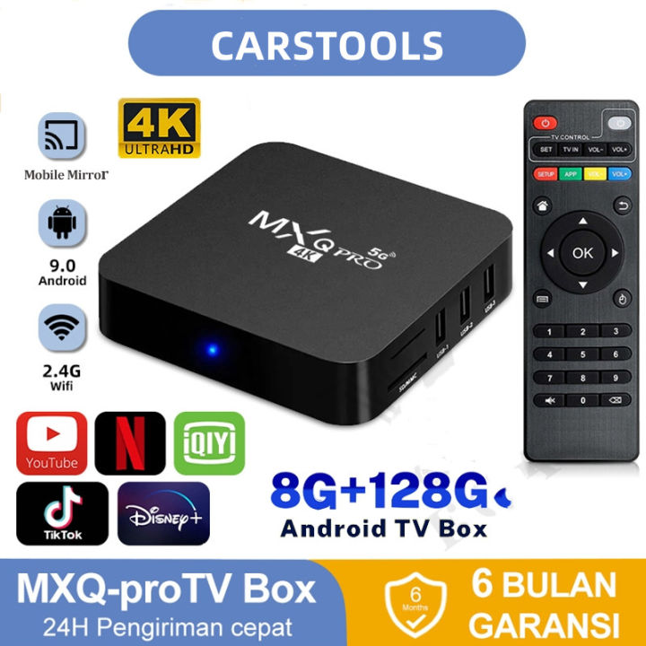 Android tv box MXQ pro 4K -5G RAM 8GB ROM 128GB smart tv Box | Lazada ...