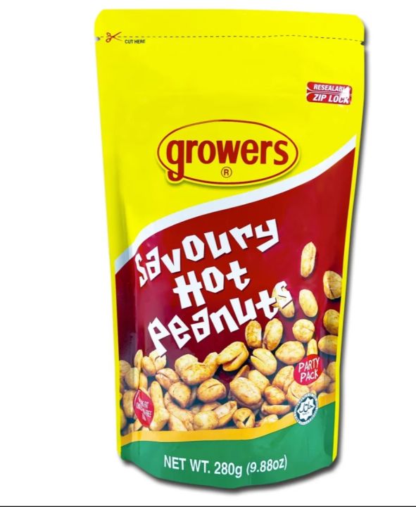 Growers Savoury Hot 280g peanuts ( Hot Flavor Peanuts) | Lazada PH