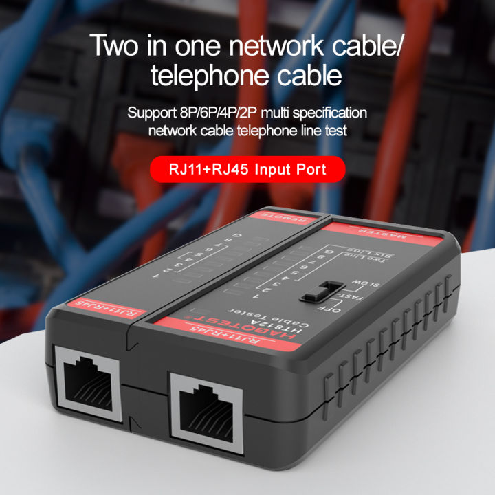 Cable Lan Tester High Precision Network Cable Tester Rj45 Rj11 Rj12 ...