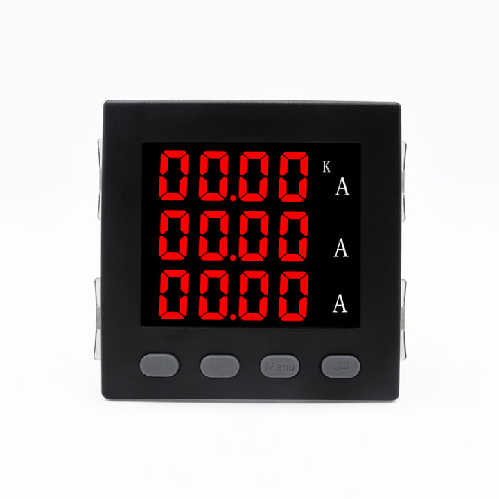 Three Phase LED Ammeter 96*96mm Digital Display Panel Meter With ...