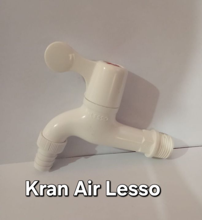 Kran Taman PVC Lesso / Kran Air Taman Plastik Lesso Engkol / Kran Air ...