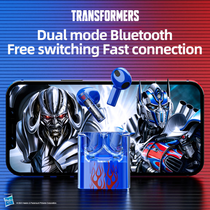 TRANSFORMERS TF-T08 Bluetooth Wireless Gaming Earphones Long Endurance ...