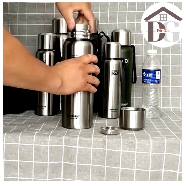 Bình giữ nhiệt Inox 304 KD dung tích Bình nước giữ nhiệt 1500ml, 1000ml, 520ml, giữ nhiệt 24h và ...