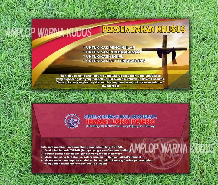Amplop Persembahan Khusus Laminasi untuk GKII Jemaat Long Pejeng ...