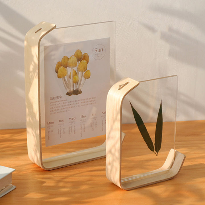 Acrylic Wooden Photo Frame Herbarium Display Frame Calendar DIY Frame ...