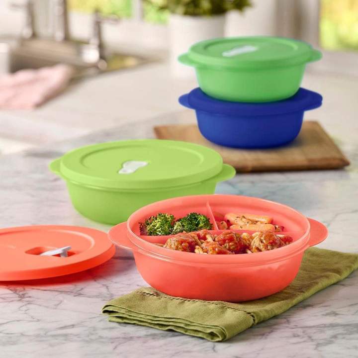 Tupperware Crystal Wave (Microwavable) 600mL / 800mL | Lazada PH
