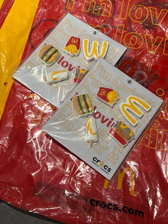 Mcdonalds x Crocs (Mcdonalds Crocs Jibbitz ) 100% Original “Mcdo Crocs ...