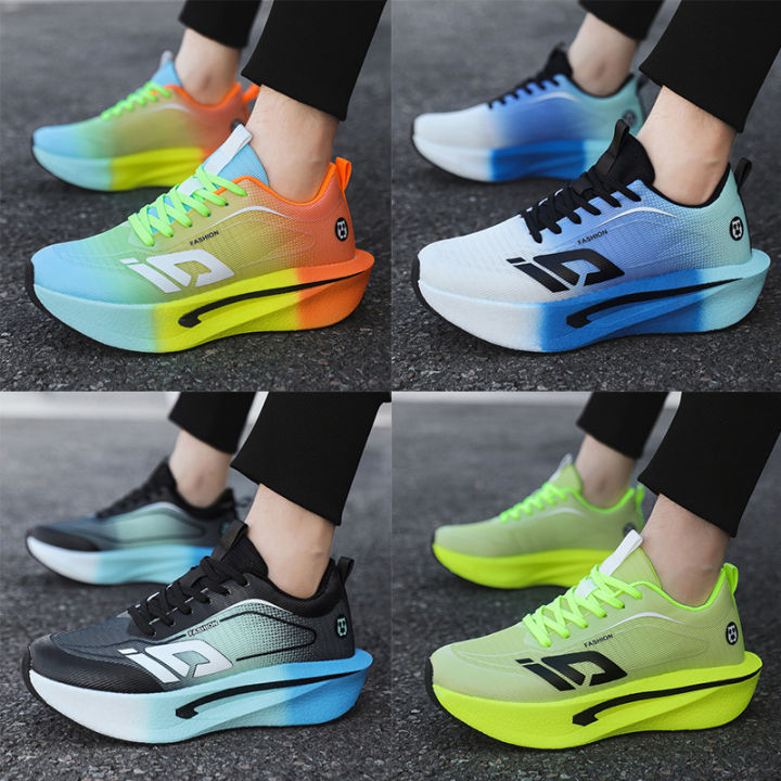 Color Block Sports Casual Shoes for Men Outdoor Travel Shock Absorption ...