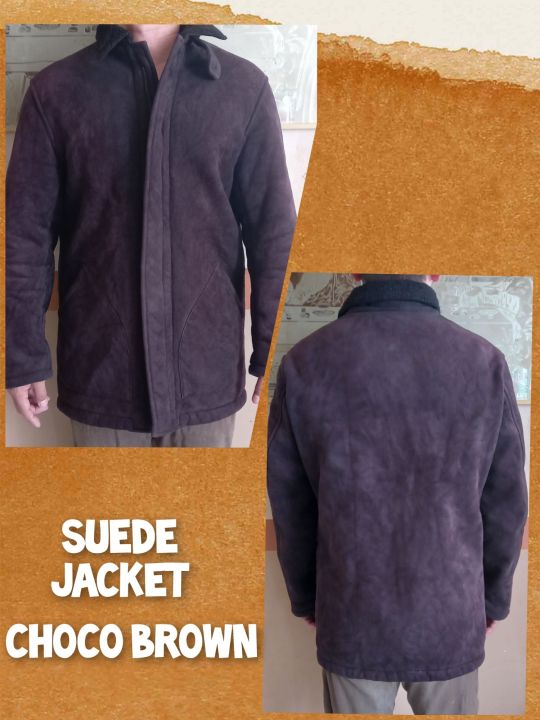 Choco Brown Suede Winter Jacket/ Refurbished Japan Surplus | Lazada PH