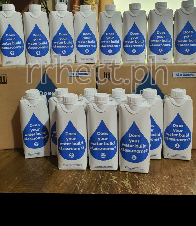 rrhett.ph 330ml HEJ H2O PURIFIED DRINKING WATER IN TETRA PACK | Lazada PH