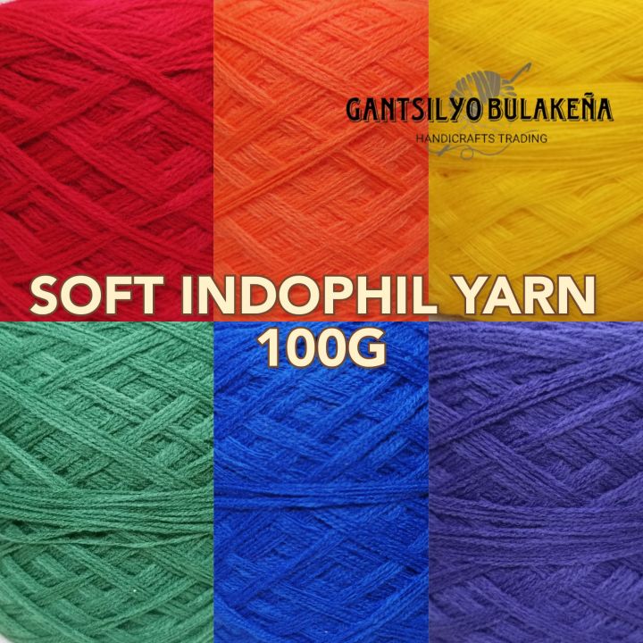 SOFT INDOPHIL YARN 4ply 100g | Lazada PH