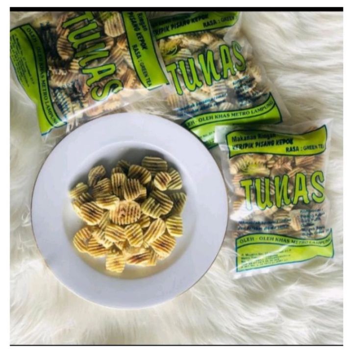 Kripik Tunas pisang Rasa Green tea Sangat enak Real pict khas Lampung ...