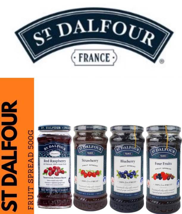 St Dalfour Sugar FREE High Fruit Content Spread Jam 500g Large I HALAL ...