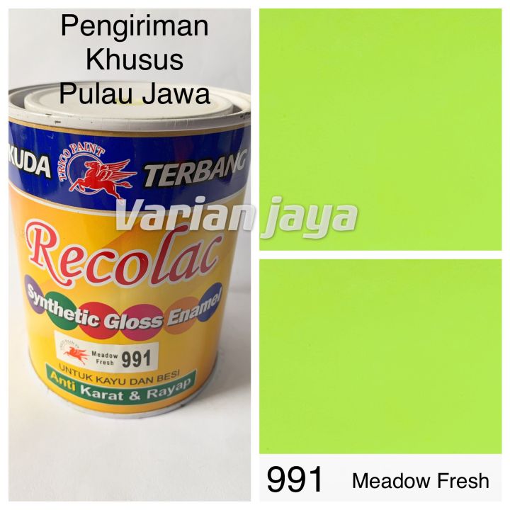 Recolac Kuda Terbang Cat Besi Anti Karat Cat Kayu Anti Rayap Hijau Muda ...