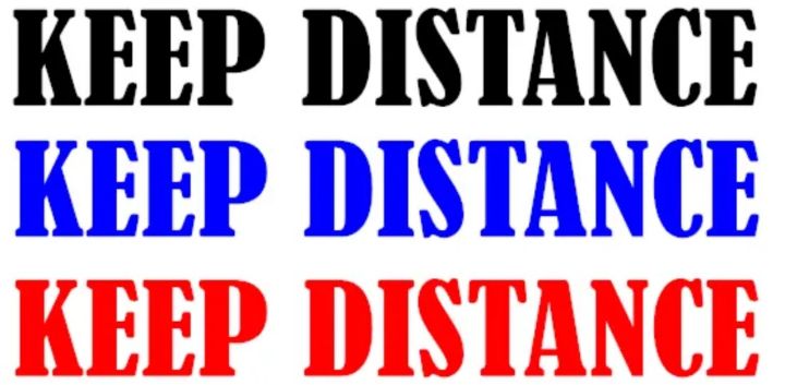 keep distance decal car sticker (sold per 1 piece) | Lazada PH