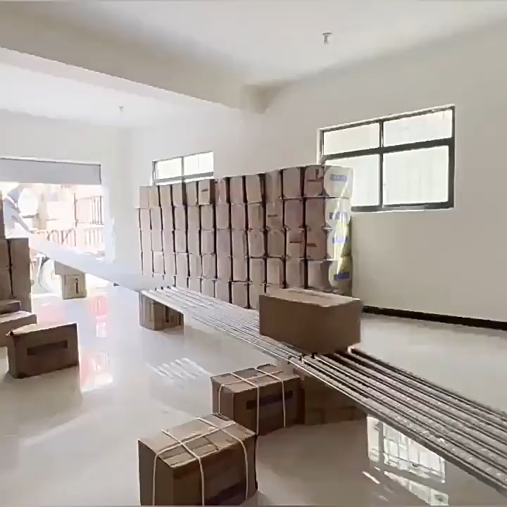 200×50cm Unpowered unloading pulley slide spliceable rail loading and ...