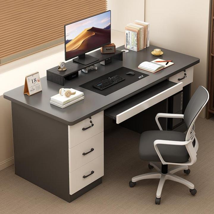 Home Computer Desk Desktop Gaming Table And Chair Set for Comfortable ...