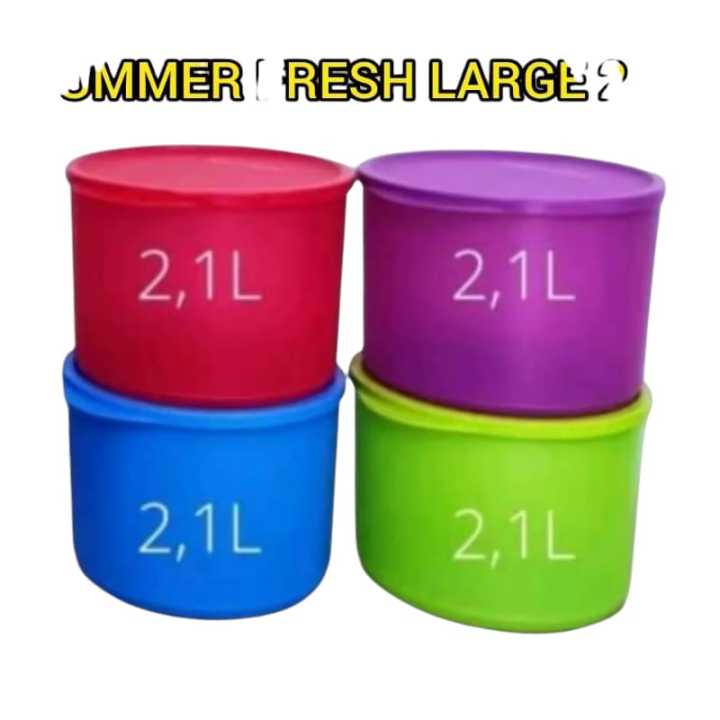Tupperware Toples Medium Summer Fresh Round (1) | Lazada Indonesia