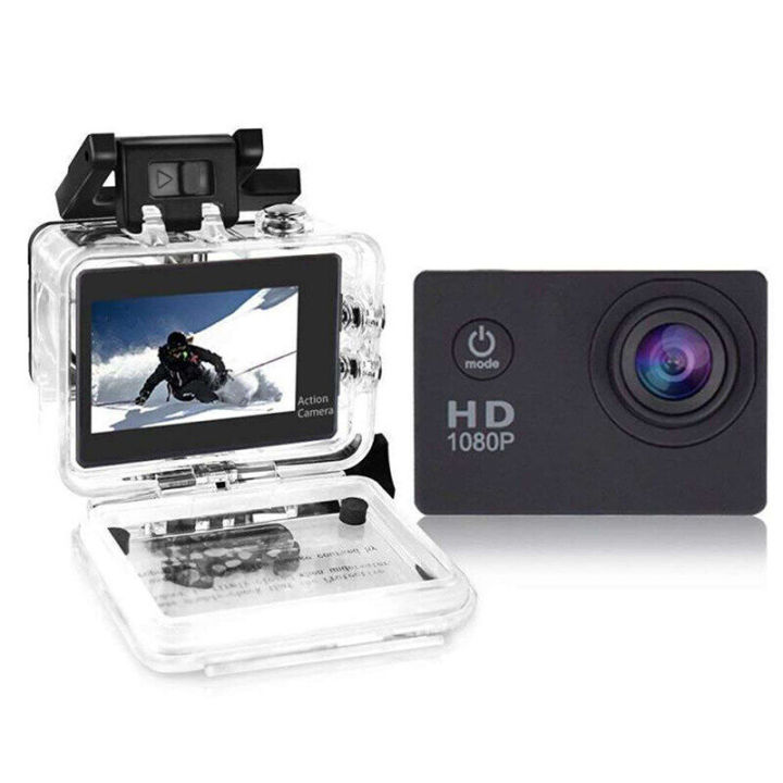 🔥พร้อมส่ง🔥กล้องโกโปร กล้องGopro กล้องกันน้ำ Action Camera จอ2.0นิ้ว ...