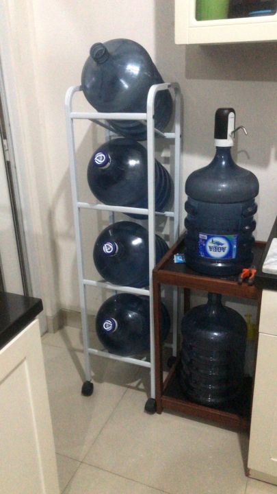 Rak Galon Susun 4 Dilengkapi dengan Roda | Lazada Indonesia