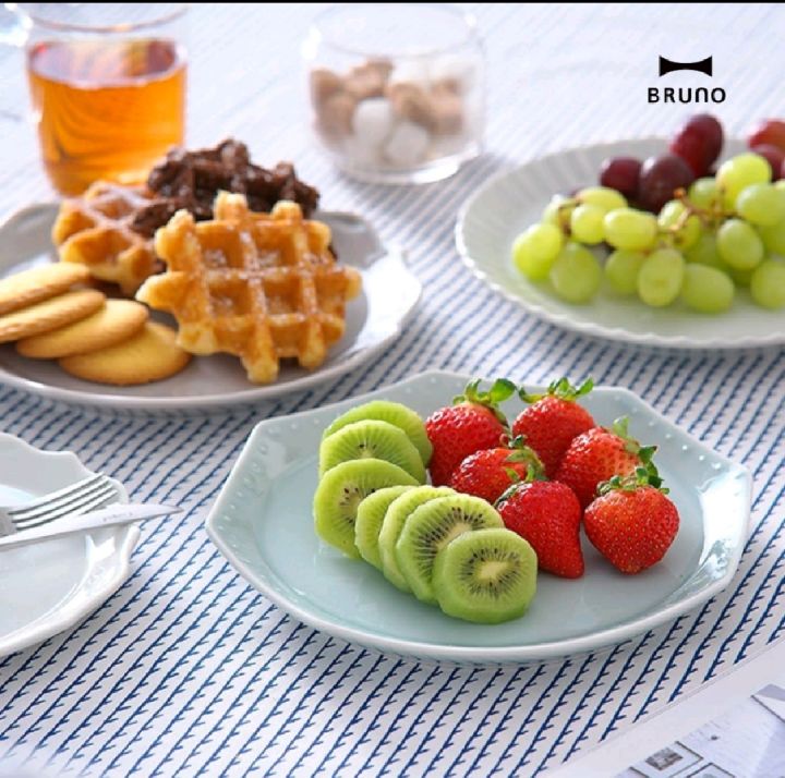 BRUNO FLOWER Plate Set - BHK291 ชุดจานดอกไม้เซรามิกขนาดกลางชุด 2 ชิ้น ...