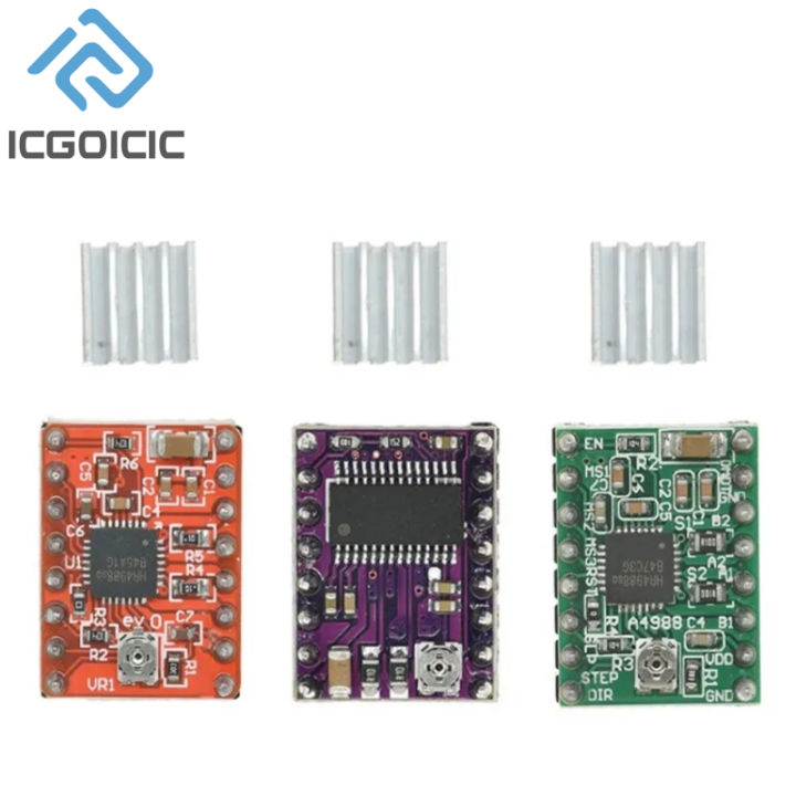 Reprap Stepper Driver A4988 DRV8825 Stepper Motor Driver Module +Heat ...