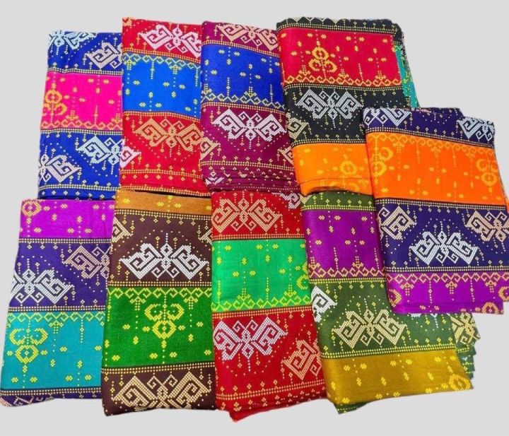 MALONG DOUBLE EMCHIT ORIGINAL BATIK COTTON USED FABRIC VERY CONFY TO ...