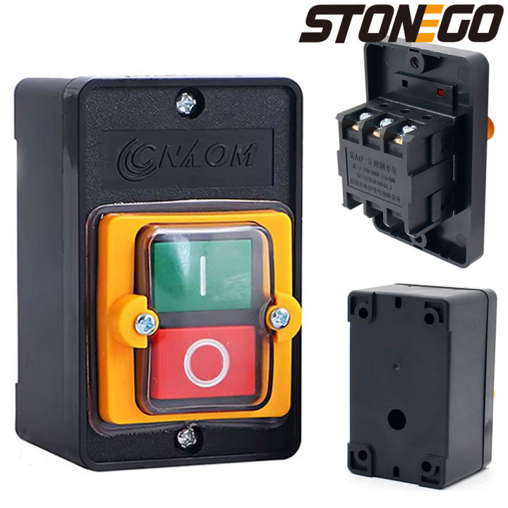 STONEGO 220V/380V 10A Switch Waterproof Pushbutton Switch Push Button ...