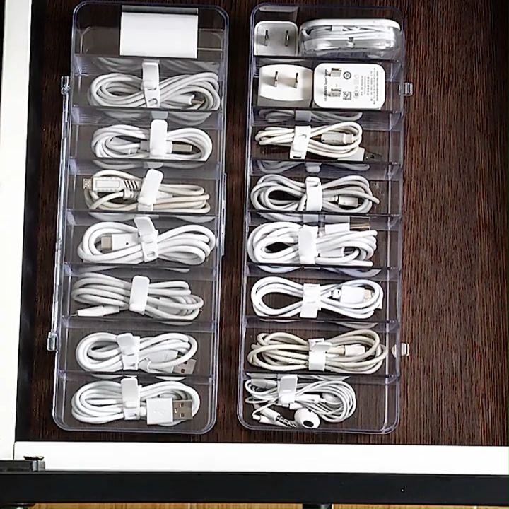 Desktop data cable storage gadget, Mobile phone charger, Charging cable ...