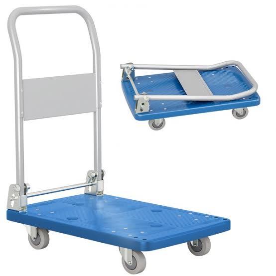 Heavy Duty Plastic Platform Push Cart Plastic Push Cart 150kg to 200kg ...