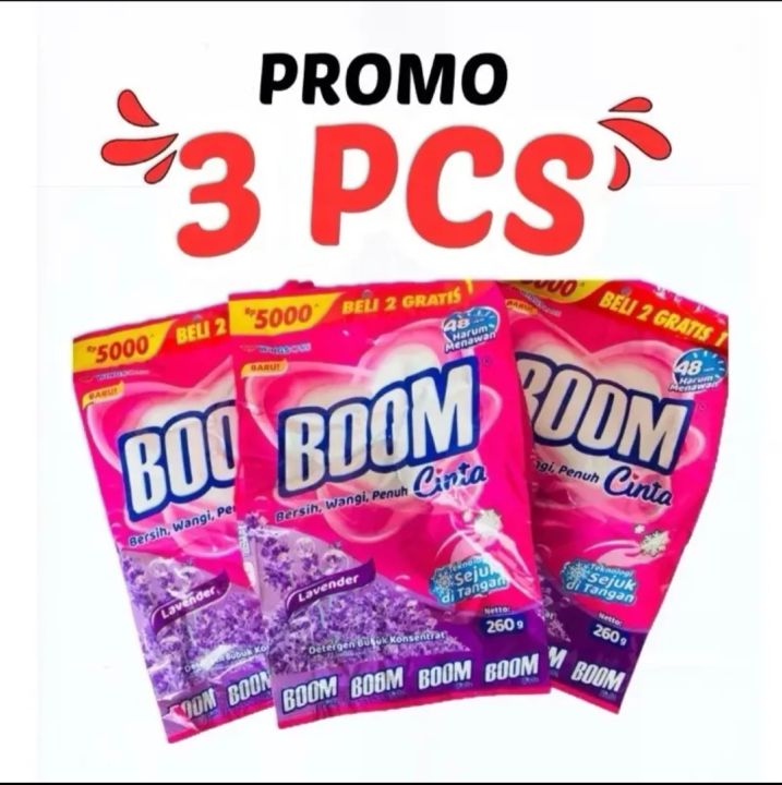3 Pack Deterjen bubuk BOOM 5000-an | Lazada Indonesia