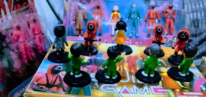 squid game miniatures character set and cake topper toys | Lazada PH