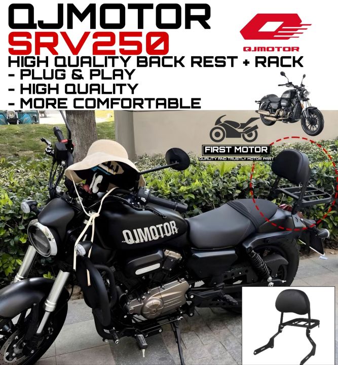 QJMOTOR SRV 250 SRV250 HIGH QUALITY BACKREST BACK REST + RACK ...