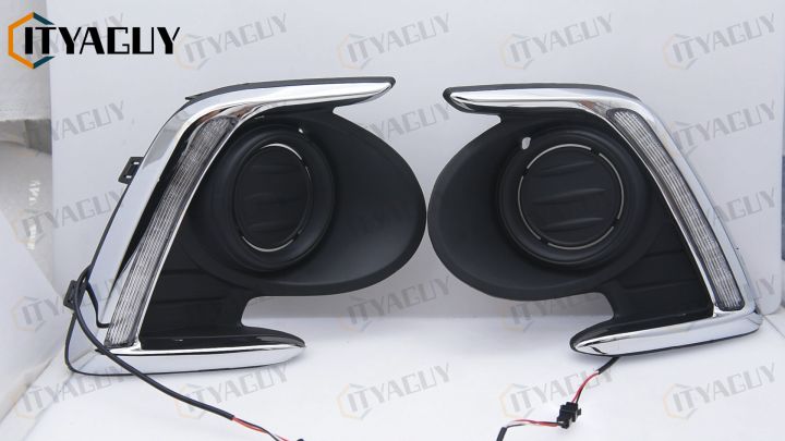 A Pair 2 PCS DC 12V DRL LED Daytime Running light Fog light Fit For ...