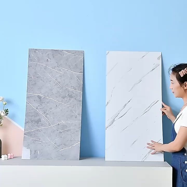 PAKET 5 LEMBAR-Wallpaper Dinding Vinyl Marble 30 x 60cm Stiker Dinding ...