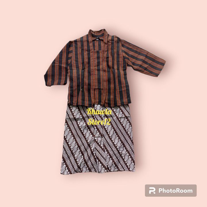 Setelan Kebaya Lurik Anak/Pakaian Adat Jawa Anak | Lazada Indonesia