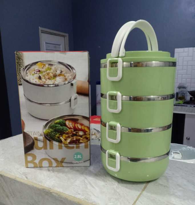 rantang susun polos 4 susun | Lazada Indonesia