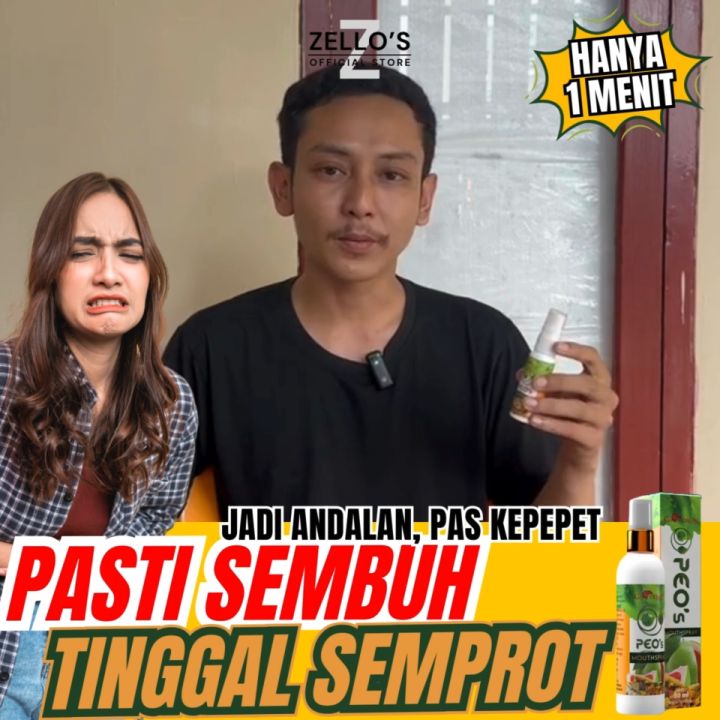 GL Peos Herbal Semprot Instan meredakan Bau Mulut, Sakit Maag, Gerd Dan ...