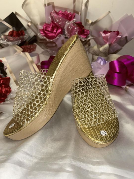 Original Net classic wedge high heels | Lazada PH