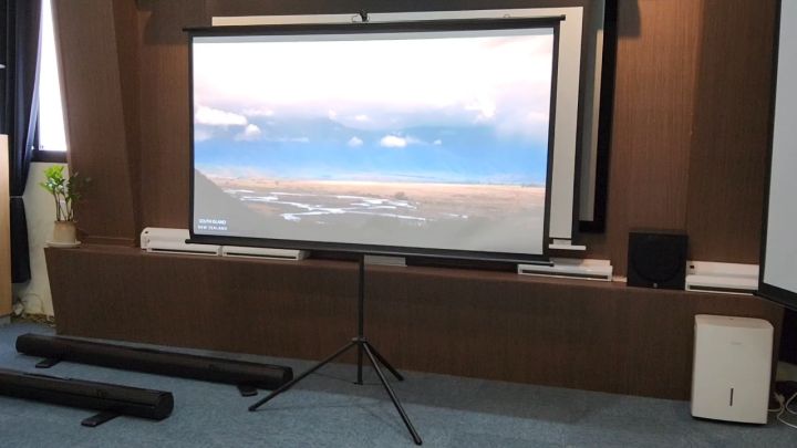 Projector Screen BIGSHINE EZ Tripod Screen | Lazada Singapore