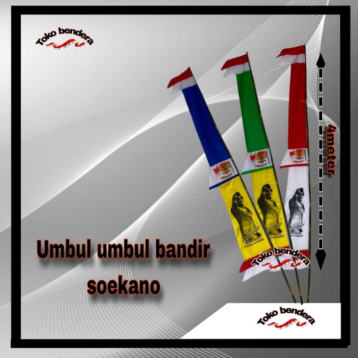 Bendera Umbul umbul bandir jumbo merah putih soekarno | Lazada Indonesia