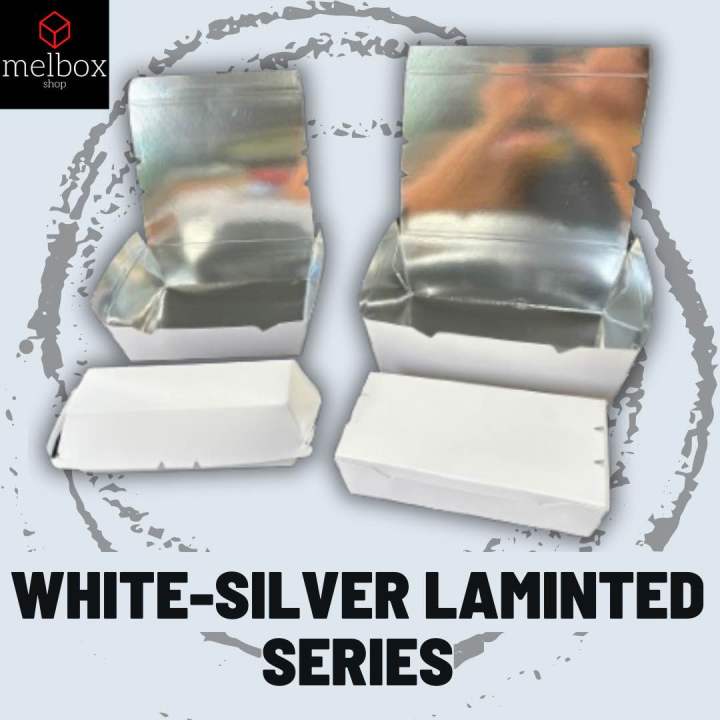 [50 pcs] White Silver Laminted Disposable MAKAPAL Food Spaghetti Hotdog ...