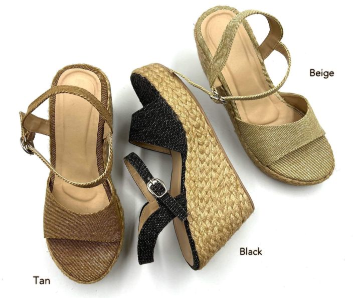 Liliw made Abaca Wedge Sandals - Pauleen | Lazada PH