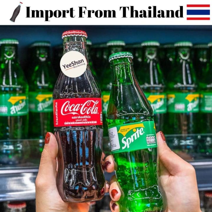 Thailand Drink - Coca Cola / Sprite （Glass Bottle) - 250ml | Lazada