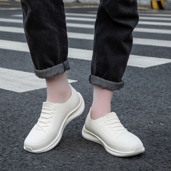 Cotton-Added Waterproof Shoes Women's Rain Boots Women's Rain Boots Low ...
