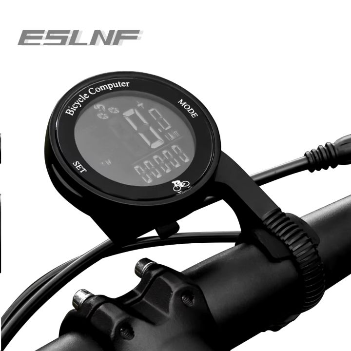 ESLNF Wireless Bike Computer Bicycle Odometer Multi Functional LCD ...